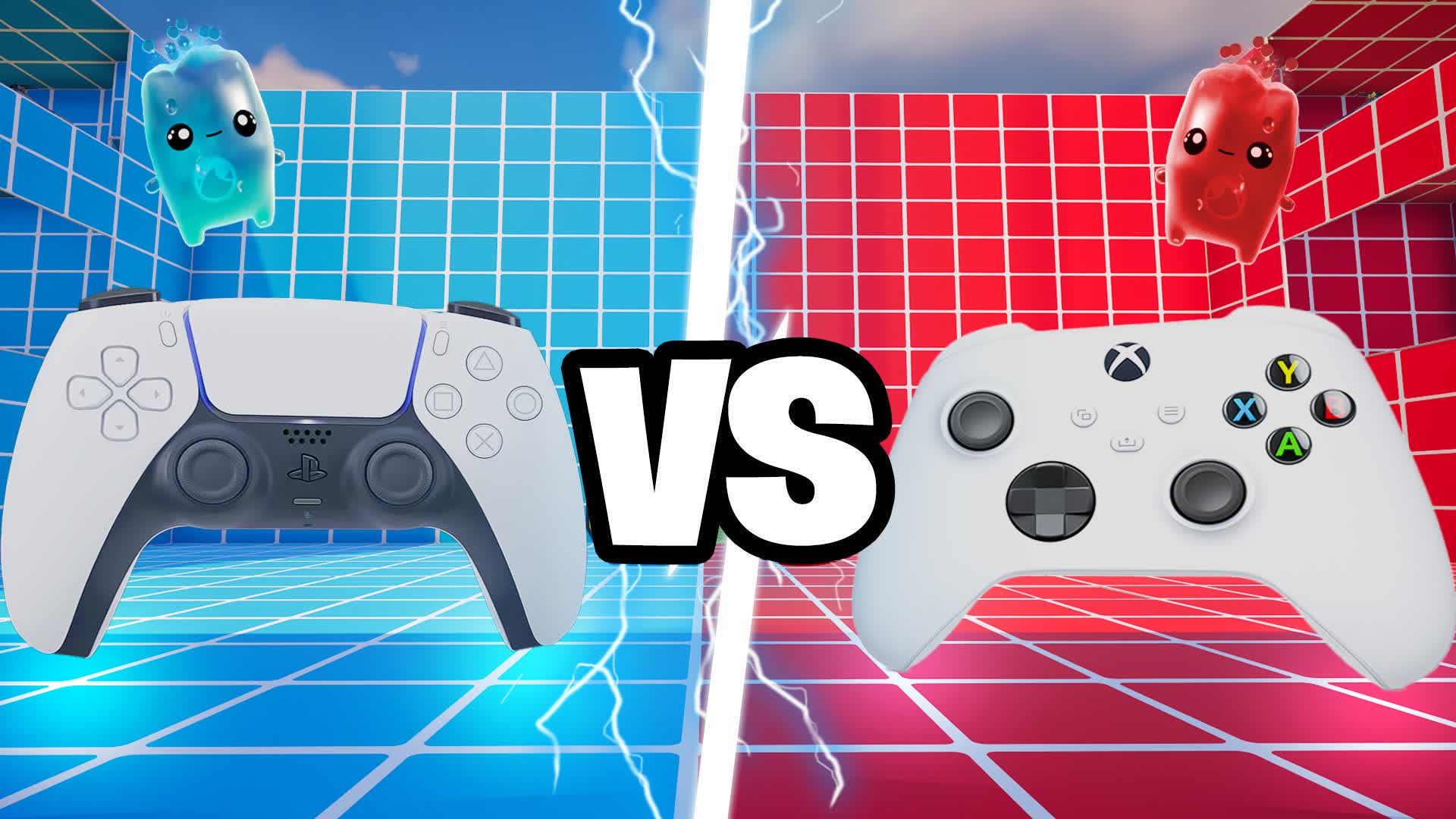 ⭐ PS5 VS XBOX 🎮 RED VS BLUE 🔴🔵 7483-6036-7061 by fanemaps - Fortnite ...