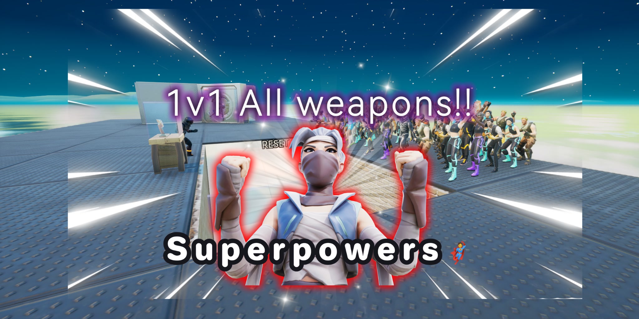 1v1 All Weapons & Super Powers🦸😎(NEW)! 8364-1187-8084 by tgp_sta4rb - Fortnite Creative Map Code ...