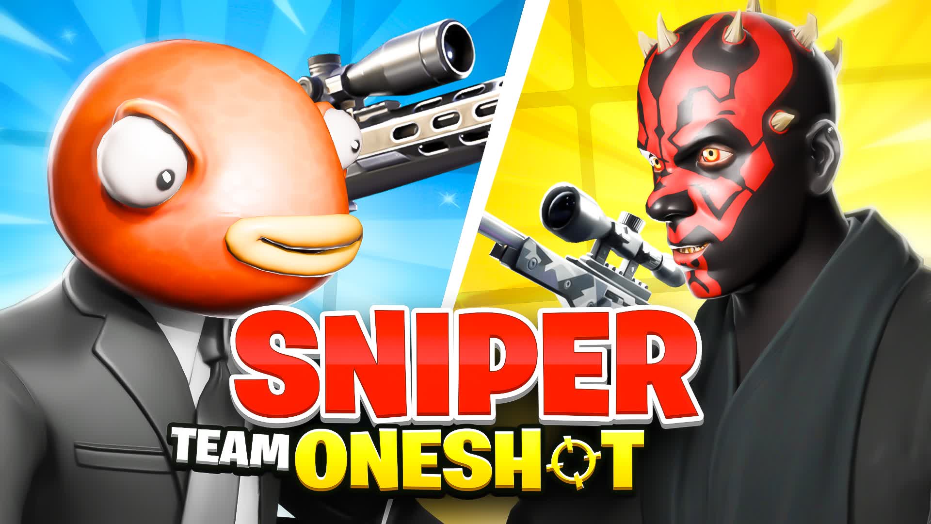 SNIPER ONE SHOT TEAM! BLUE VS YELLOW 9745-5025-9765 by zubix_3d ...