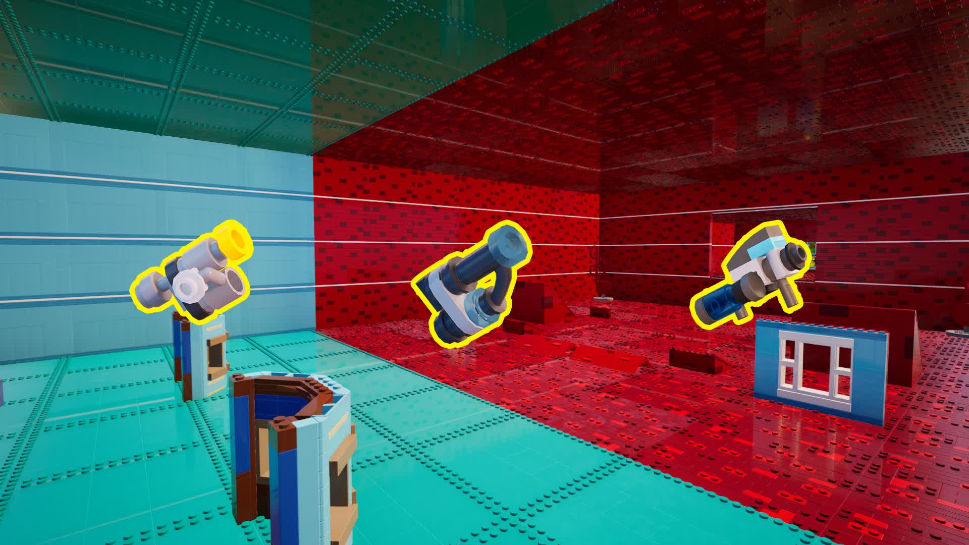 CRAZYY BRICK RED VS BLUE 🔴🔵 5560-3534-3840 من ابتكار flurotic - Fortnite