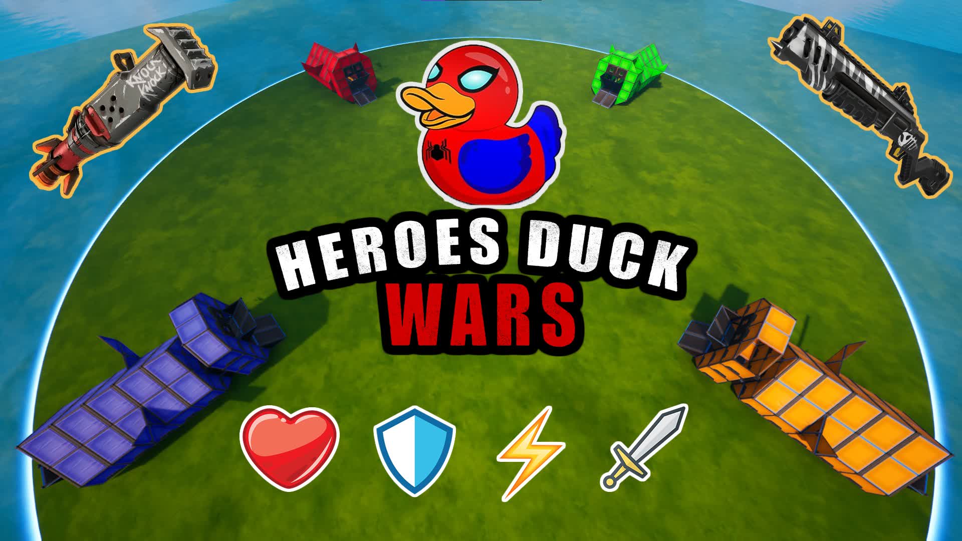 🦸‍♂️ HEROES DUCK WARS 🦆 6441-2432-8209 by ashon - Fortnite Creative Map ...