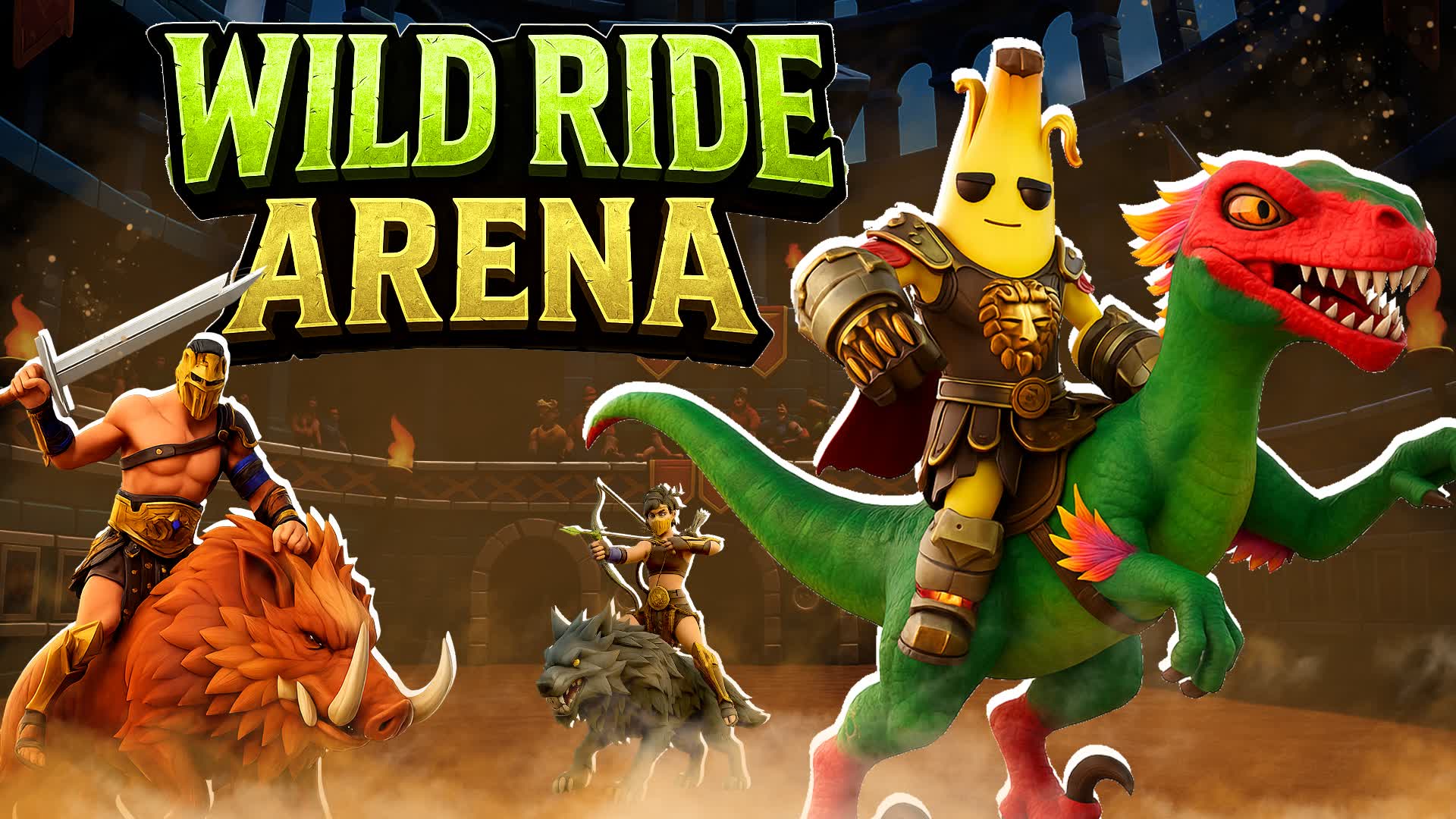 🦖 Wild Ride Arena : Gun Game 🏹 6651-4872-3045 by loomio - Fortnite ...