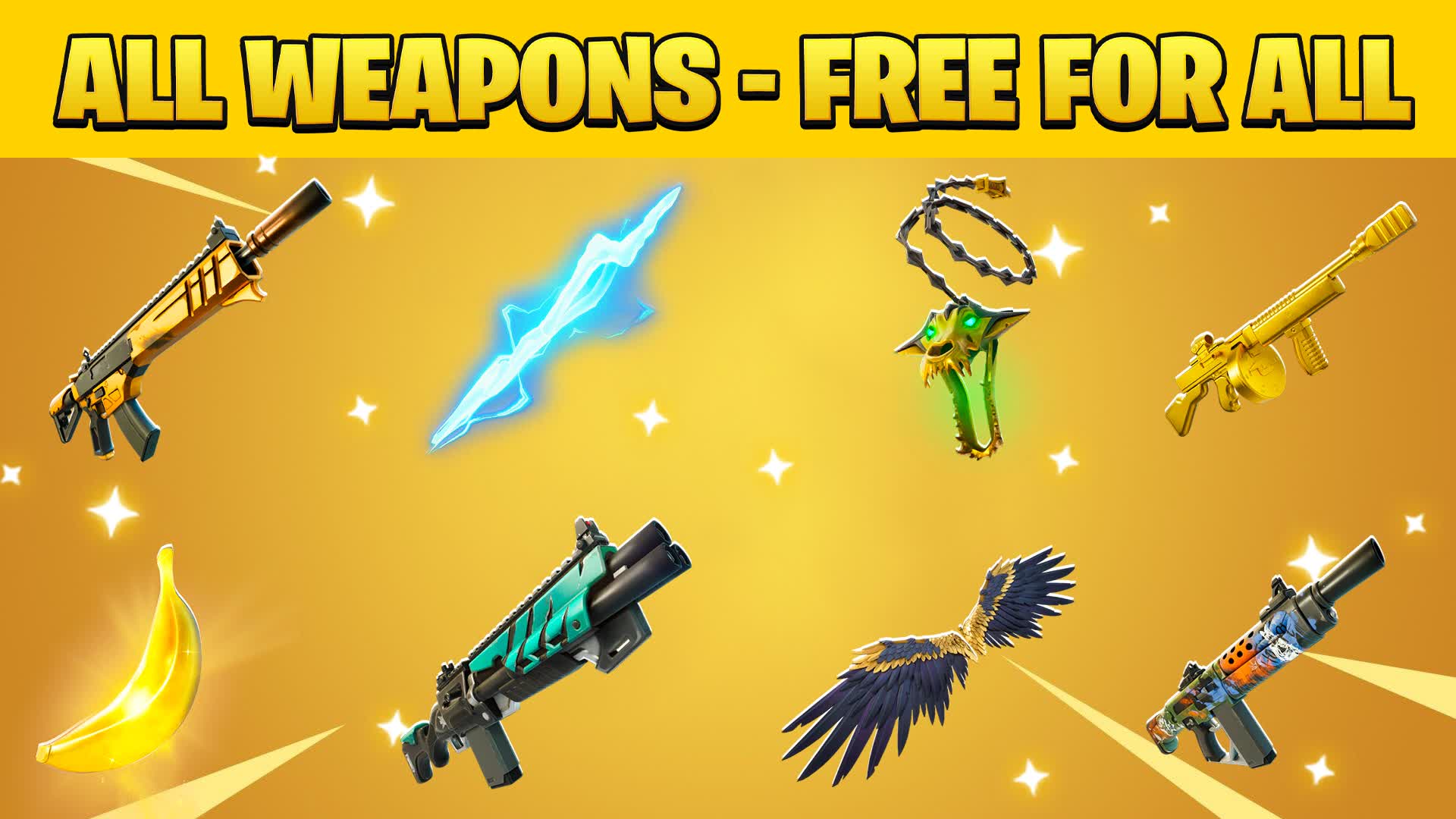 FREE FOR ALL - ALL WEAPONS 8574-3837-7639 by riklyy - Fortnite Creative ...