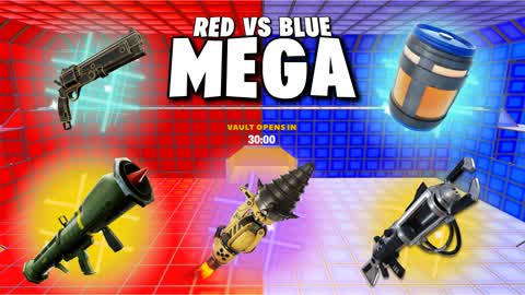 RED VS BLUE MEGA 🔴🔵 7551-2882-0609 by baldythebold - Fortnite Creative ...