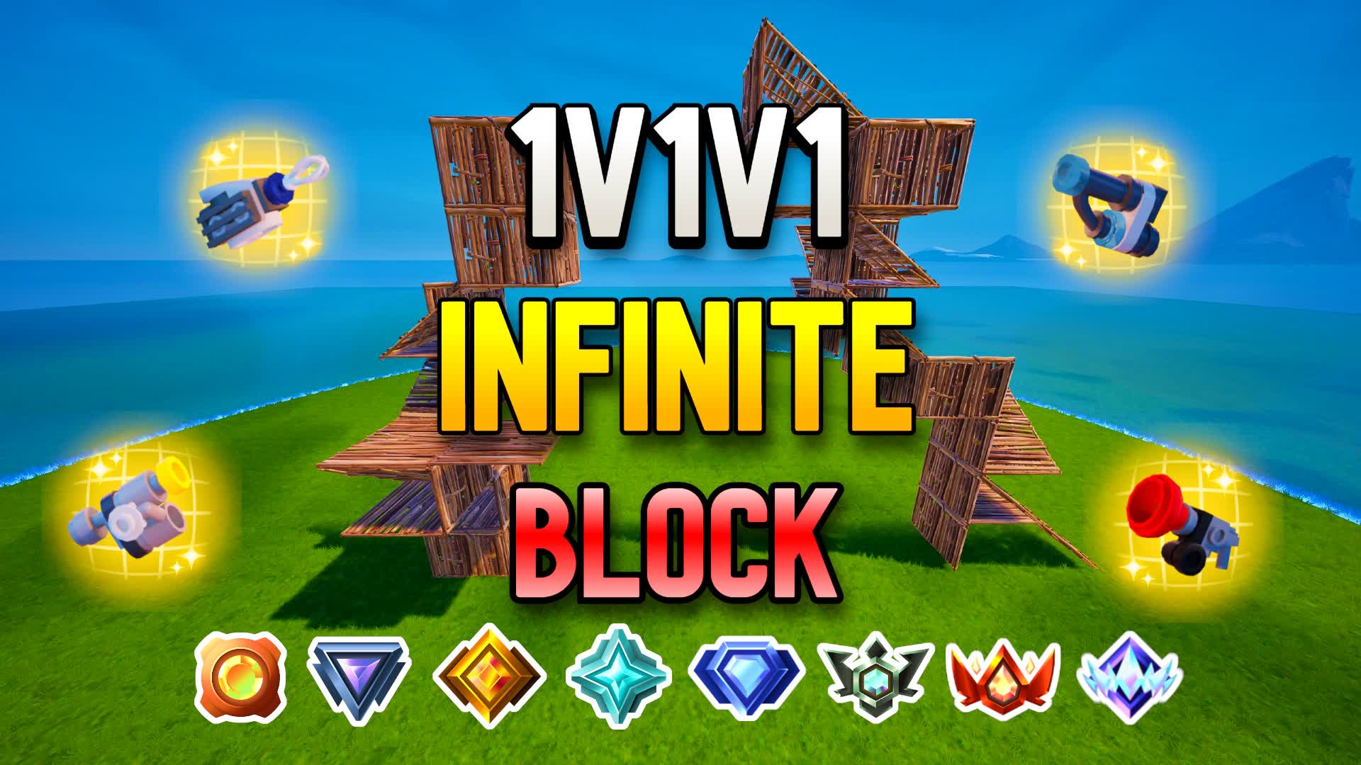 1V1V1 BLOCK REALISTIC PVP 1V2 2V1 HERO 7237-2292-5418 by frivzzy - Fortnite Creative Map Code ...