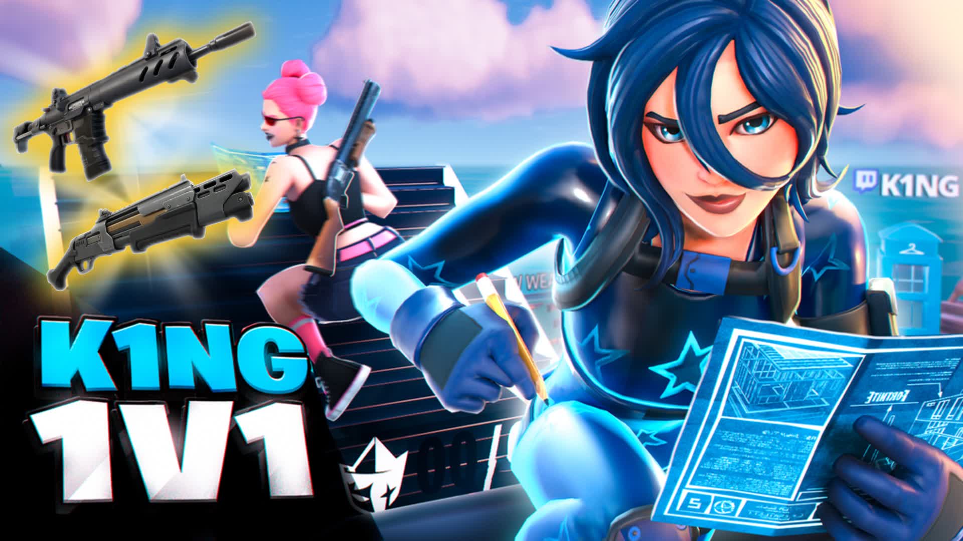 K1NG 1V1 BUILD FIGHT - 7564-0121-1651 | Fortnite Zone