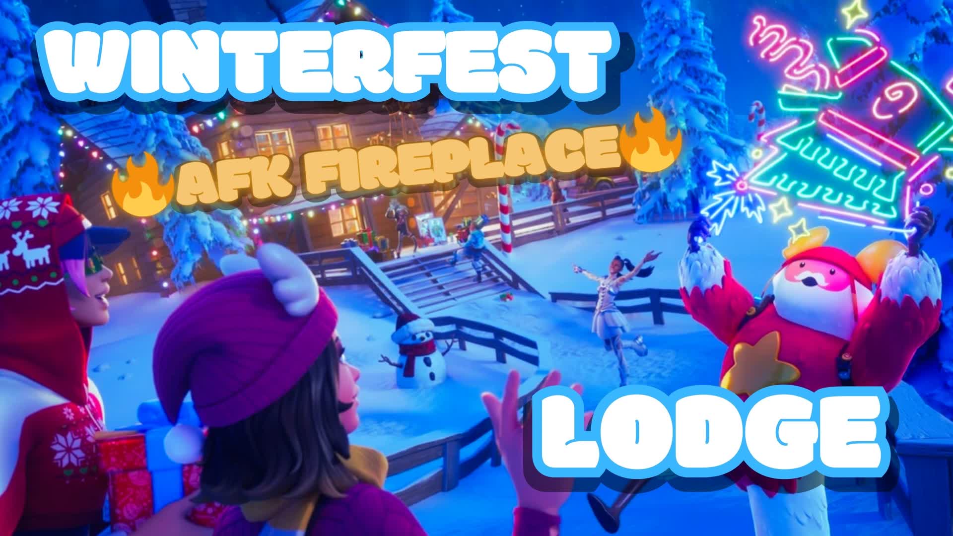WINTERFEST LODGE🔥^AFK FIREPLACE 7320-0564-5576 by pittafn - Fortnite ...