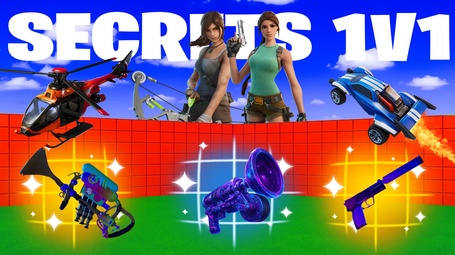 SECRETS ALL WEAPONS 1V1 FFA 4915-3257-4402 by wizard101 - Fortnite