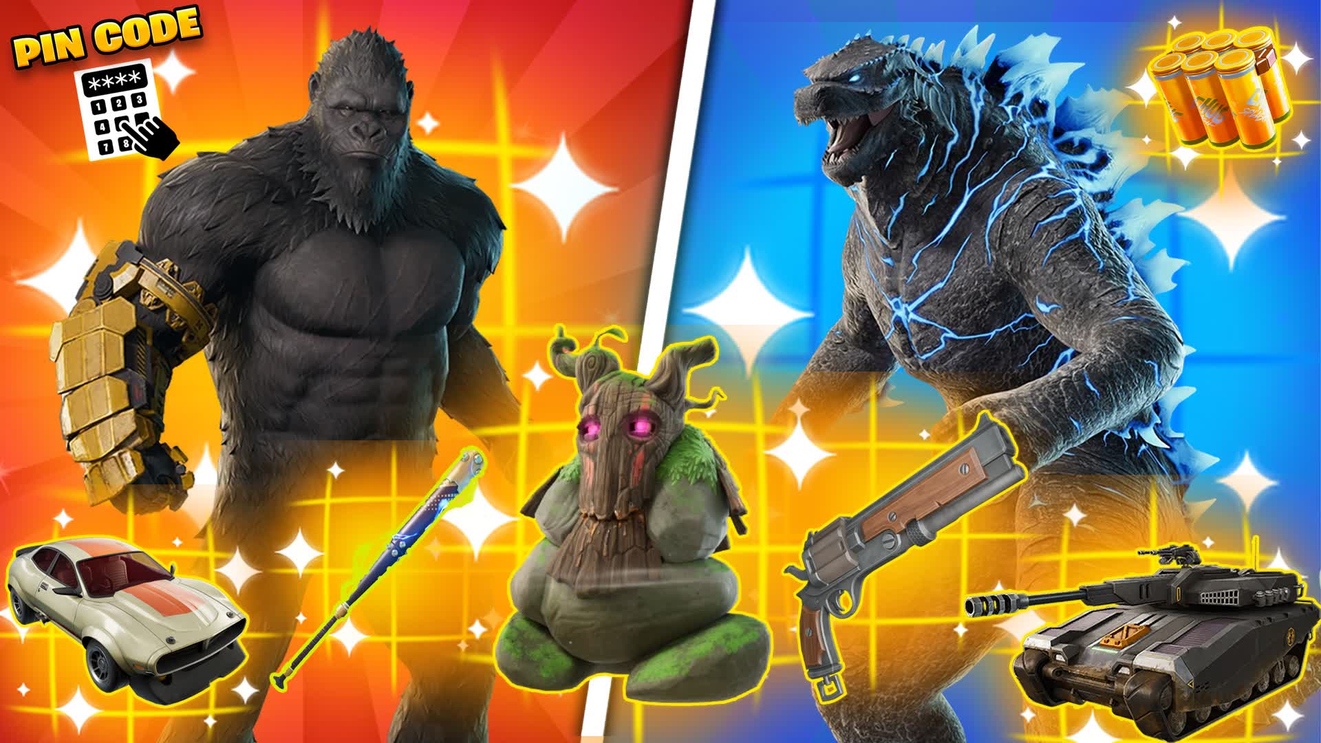 TITANS GODZILLA VS KONG 🔴🔵 9991-1445-1981 by samuell - Fortnite ...