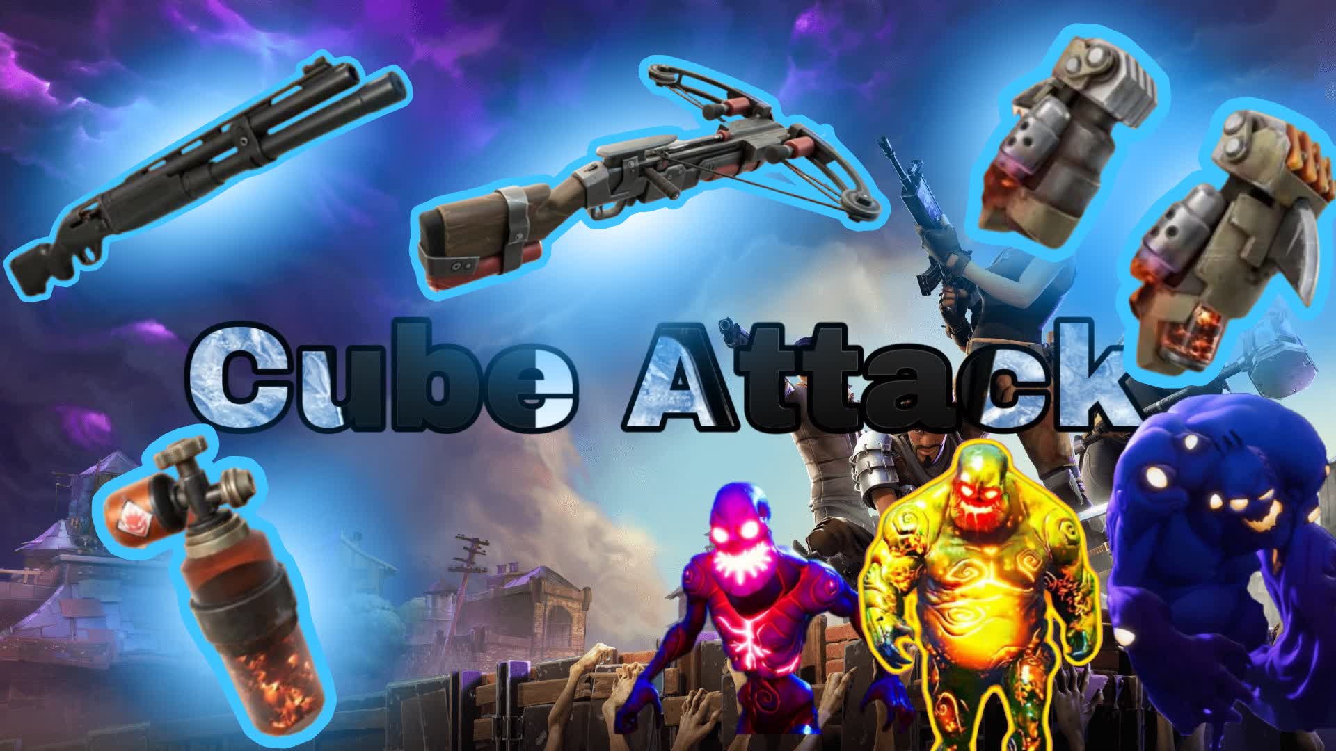 Cube Attack 4919-5566-0818 by mr.c.cool - Fortnite Creative Map Code - Fortnite.GG