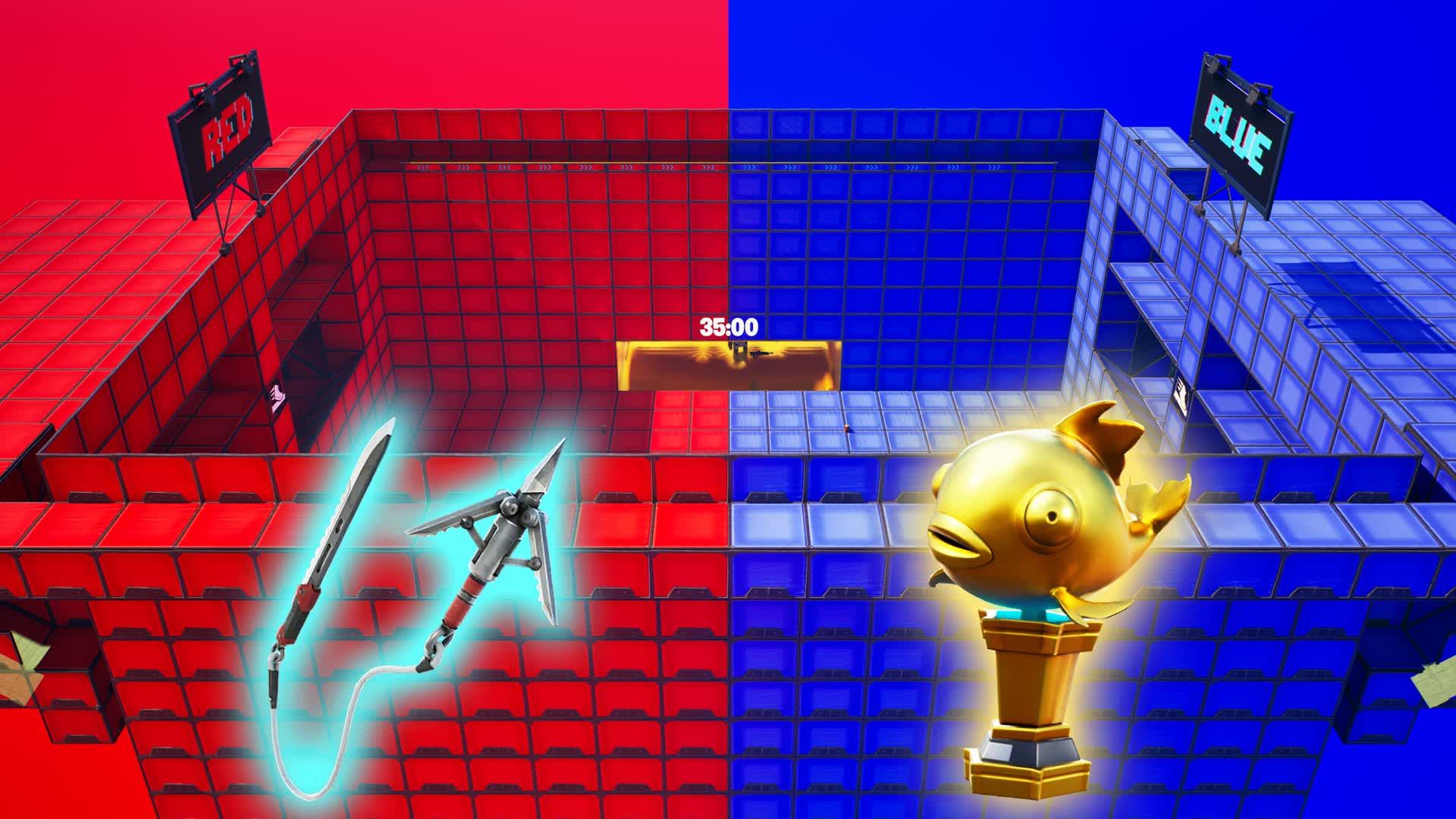 💯CRAZYY RED VS BLUE🔴🔵2.0 1756-0581-4764 by almightybizz - Fortnite Creative Map Code - Fortnite.GG