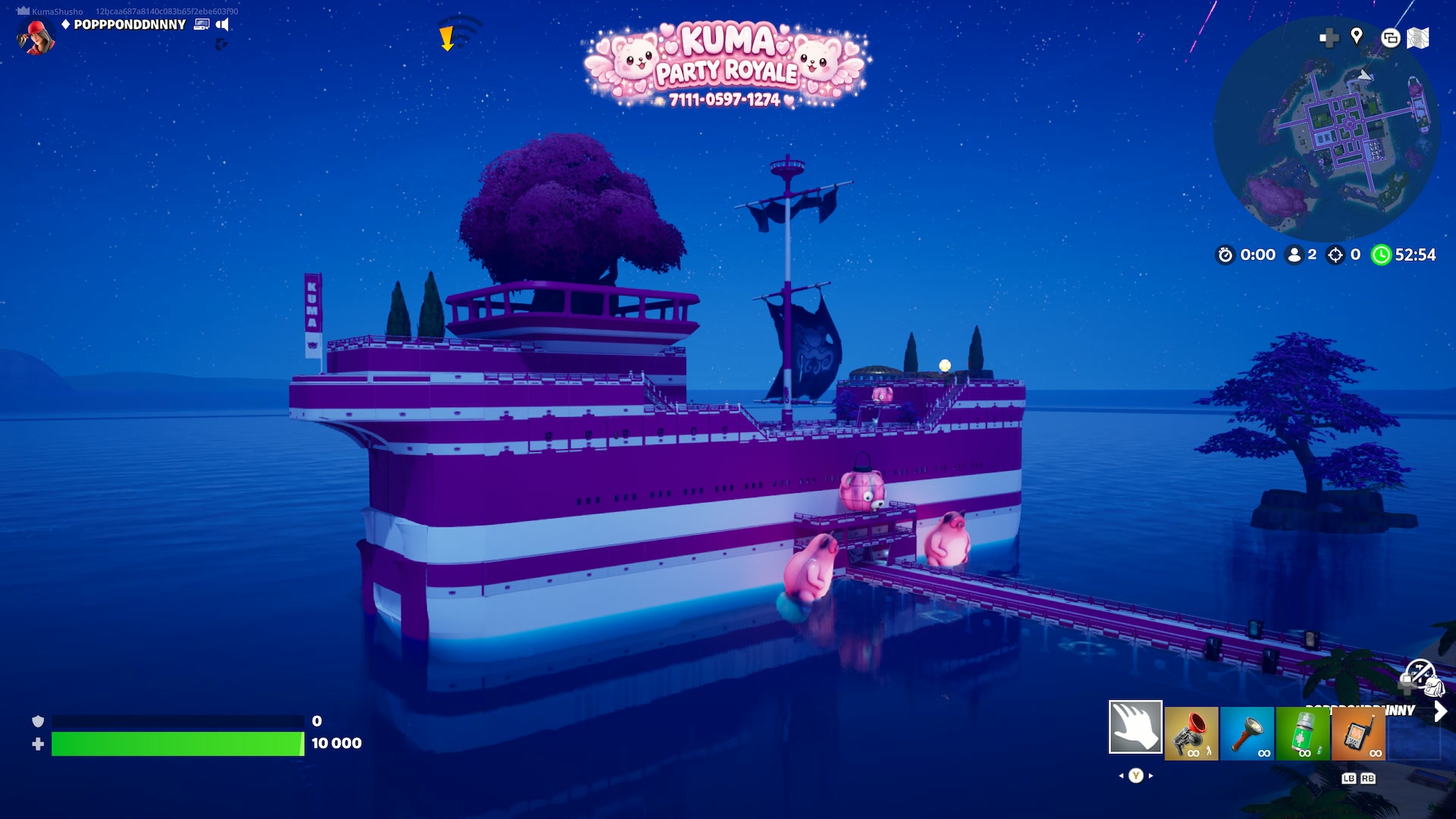 KKS - Kuma Party Island 🏝️🐻 7111-0597-1274 by ms.dharatee - Fortnite ...