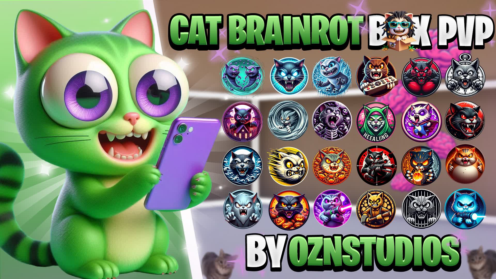 CAT BRAINROT BOX PVP 📦 1437-7012-0222 by oznstudios - フォートナイト