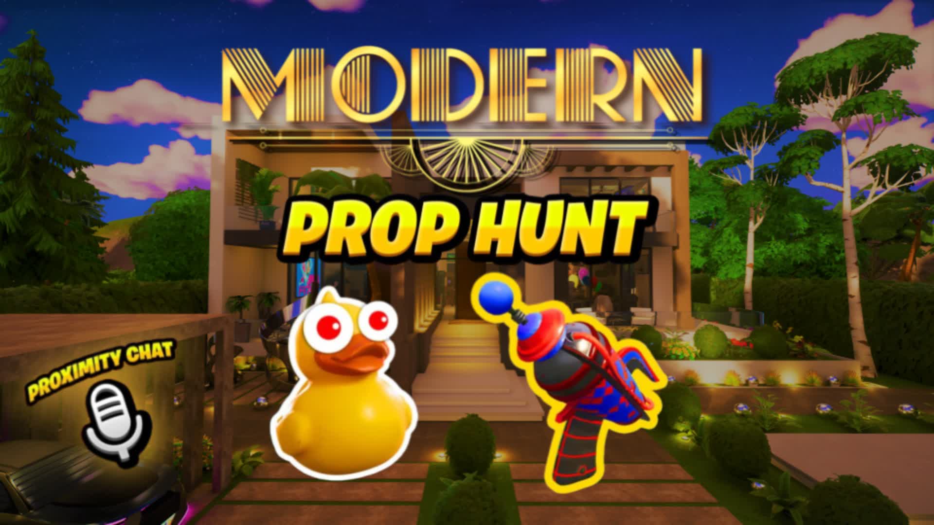 Modern House Prop Hunt 🏡 7143-2585-9306 by perkoholic - Fortnite ...