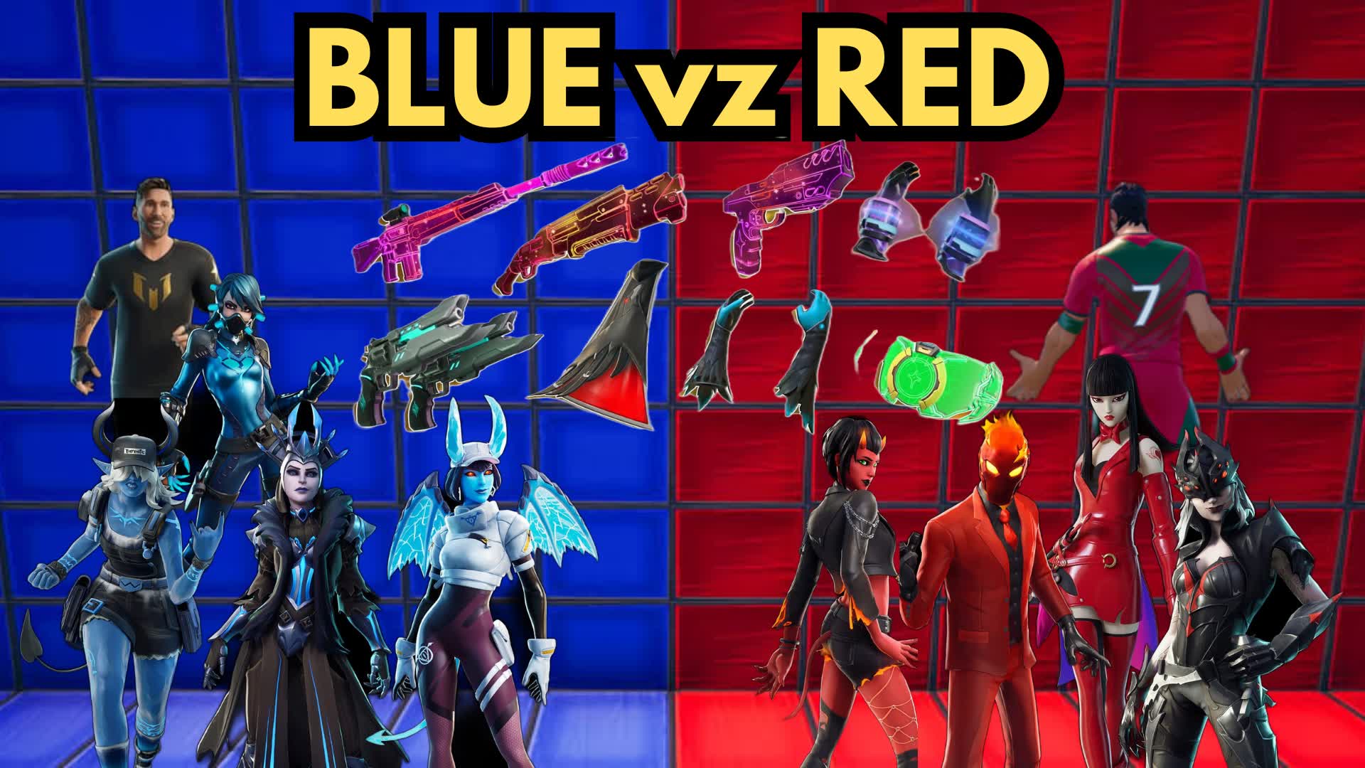 🔵BLUE vz RED🔴 3436-6541-2978 by fn_absalon - Fortnite