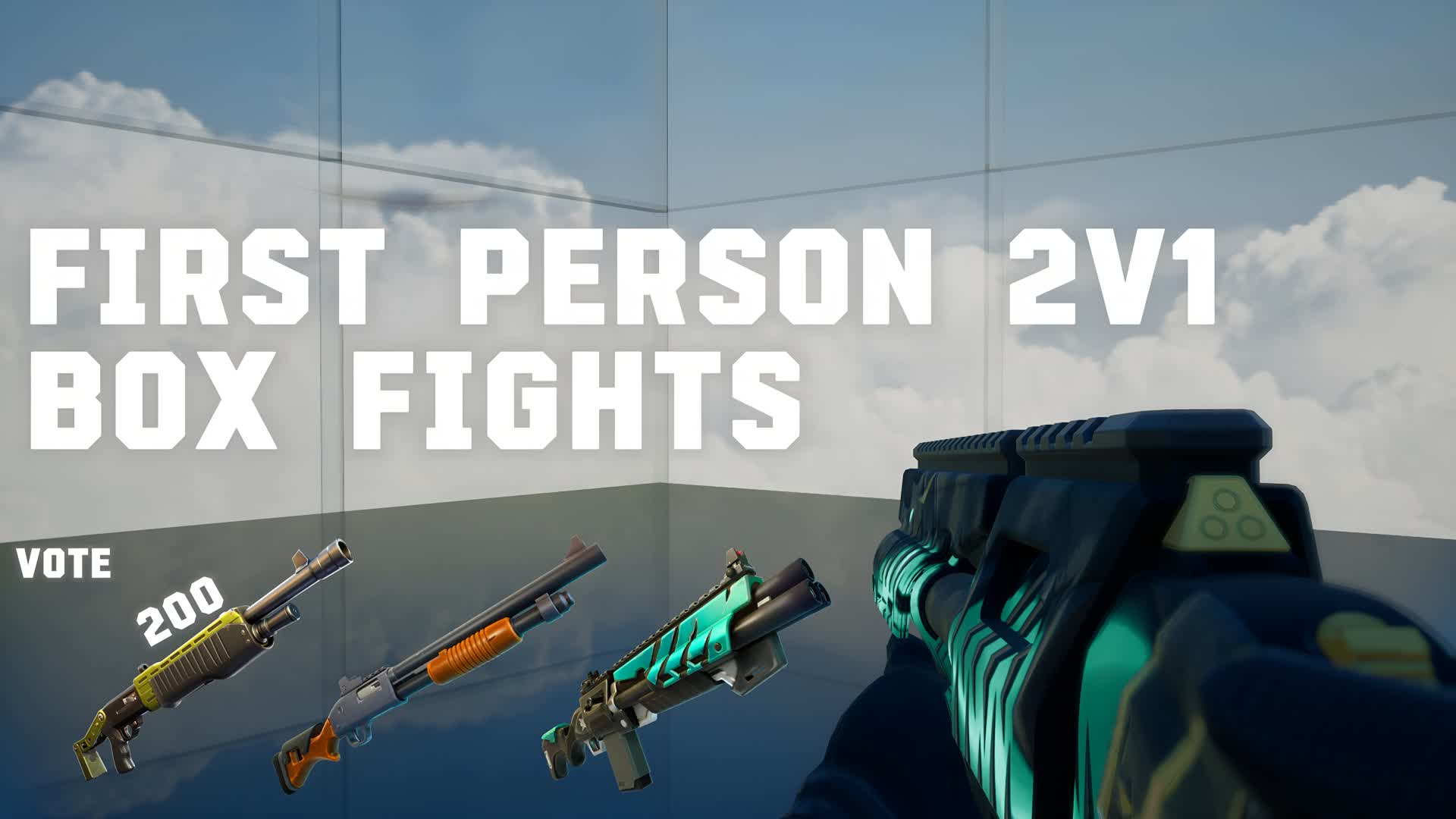 BOX FIGHT FIRST PERSON 2V1 [1V1] [1V2]🎯 2399-8505-6261 by rf7 - Fortnite Creative Map Code ...