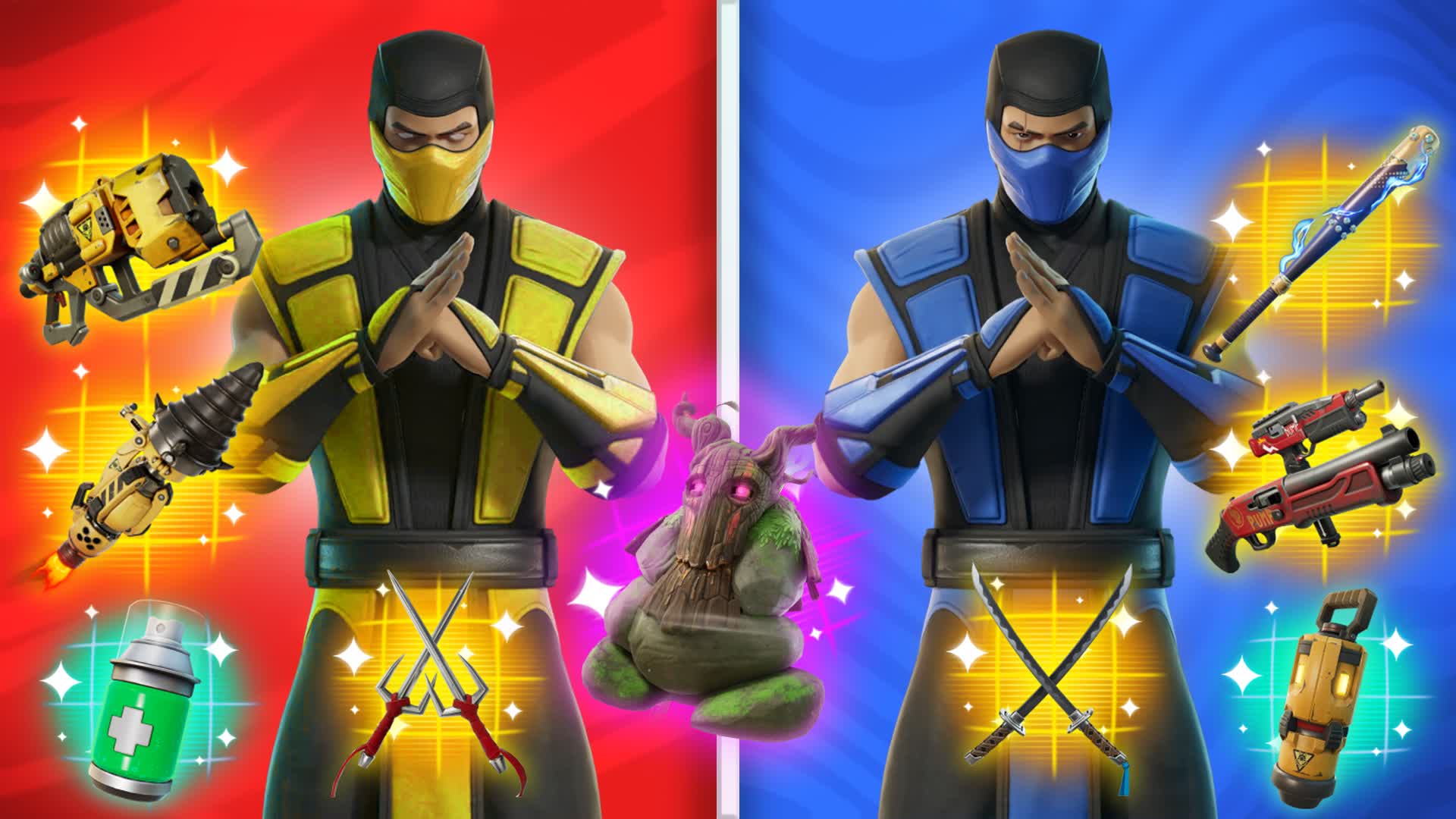 TMNT SCORPION & SUB-ZERO RED VS BLUE🔴🔵 9035-1256-6329 by fleurson ...