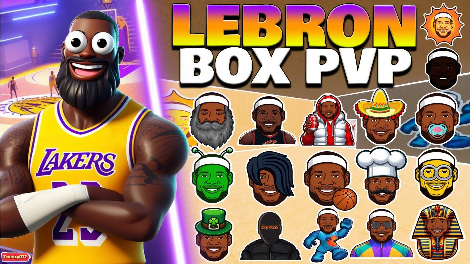 🏀LEBRON BOX PVP 5021-0311-9786 by xazrue - Fortnite Creative Map Code - Fortnite.GG
