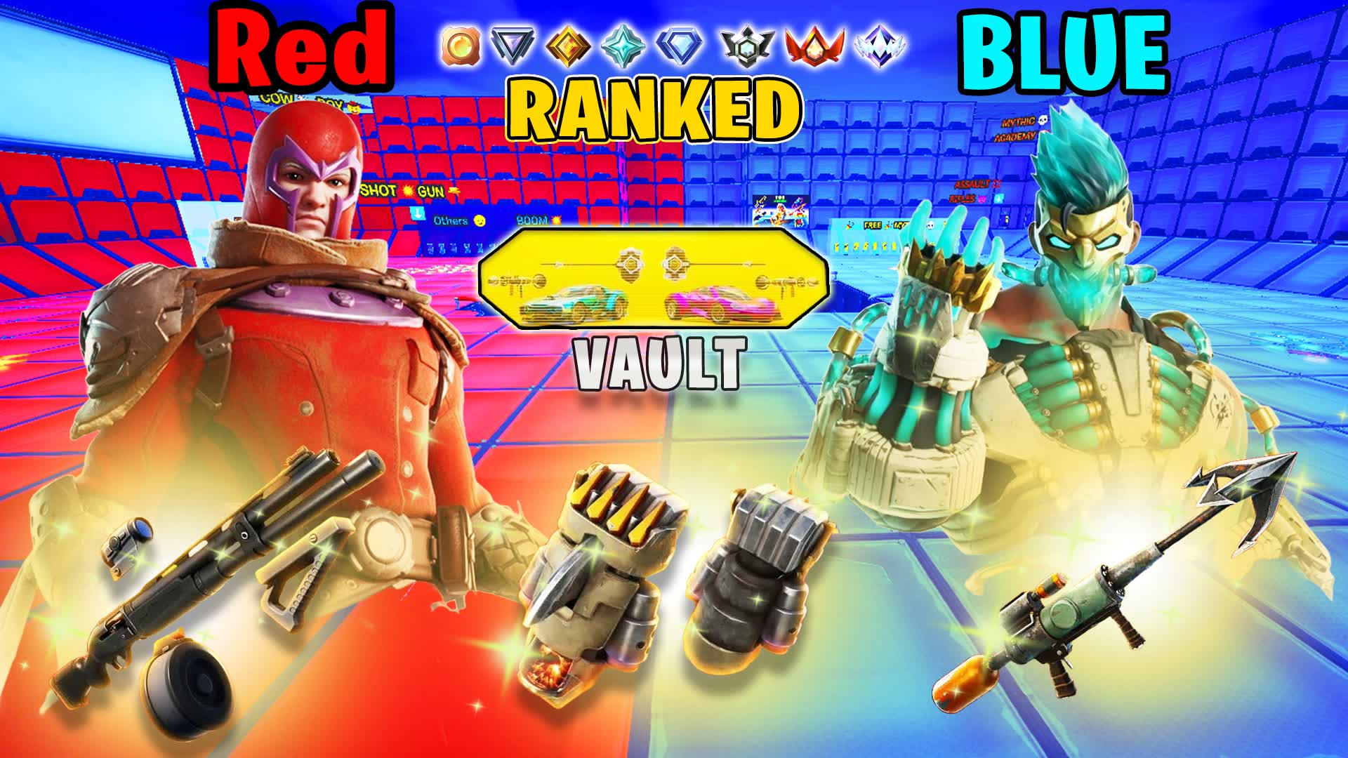 RED VS BLUE 🔴🔵 World🌎 3706-1235-7404 by zeplay - Fortnite Creative Map ...