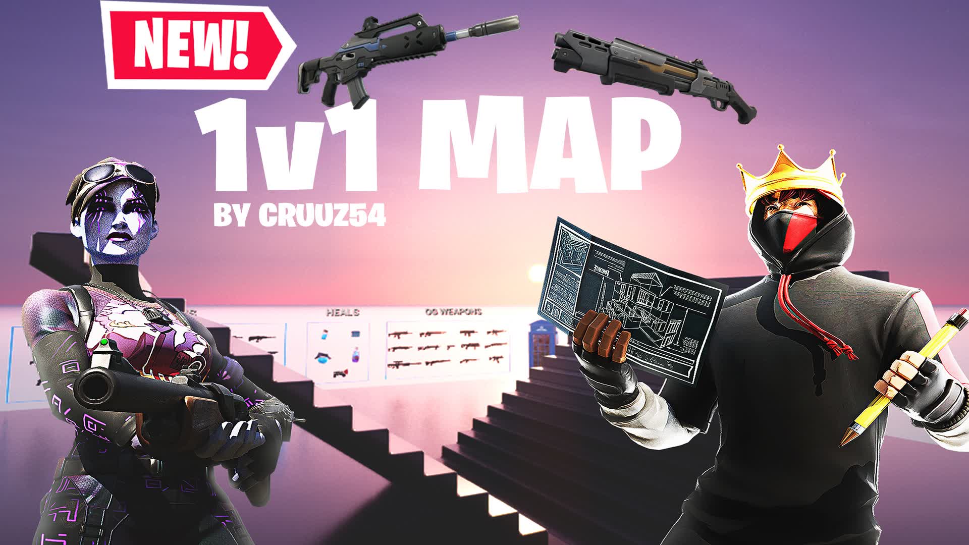 Cruuz54 1v1 Build Fights 9135-5514-4878 by cruuz54 - Fortnite Creative Map Code - Fortnite.GG