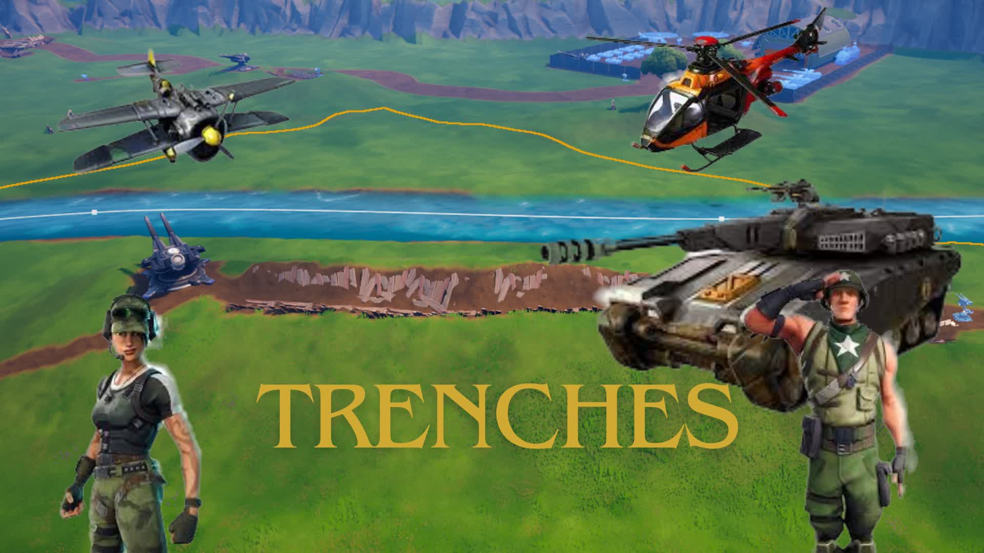 Trenches Battlefield💥💥💥 0096-5834-1280 by furryunter - Fortnite ...