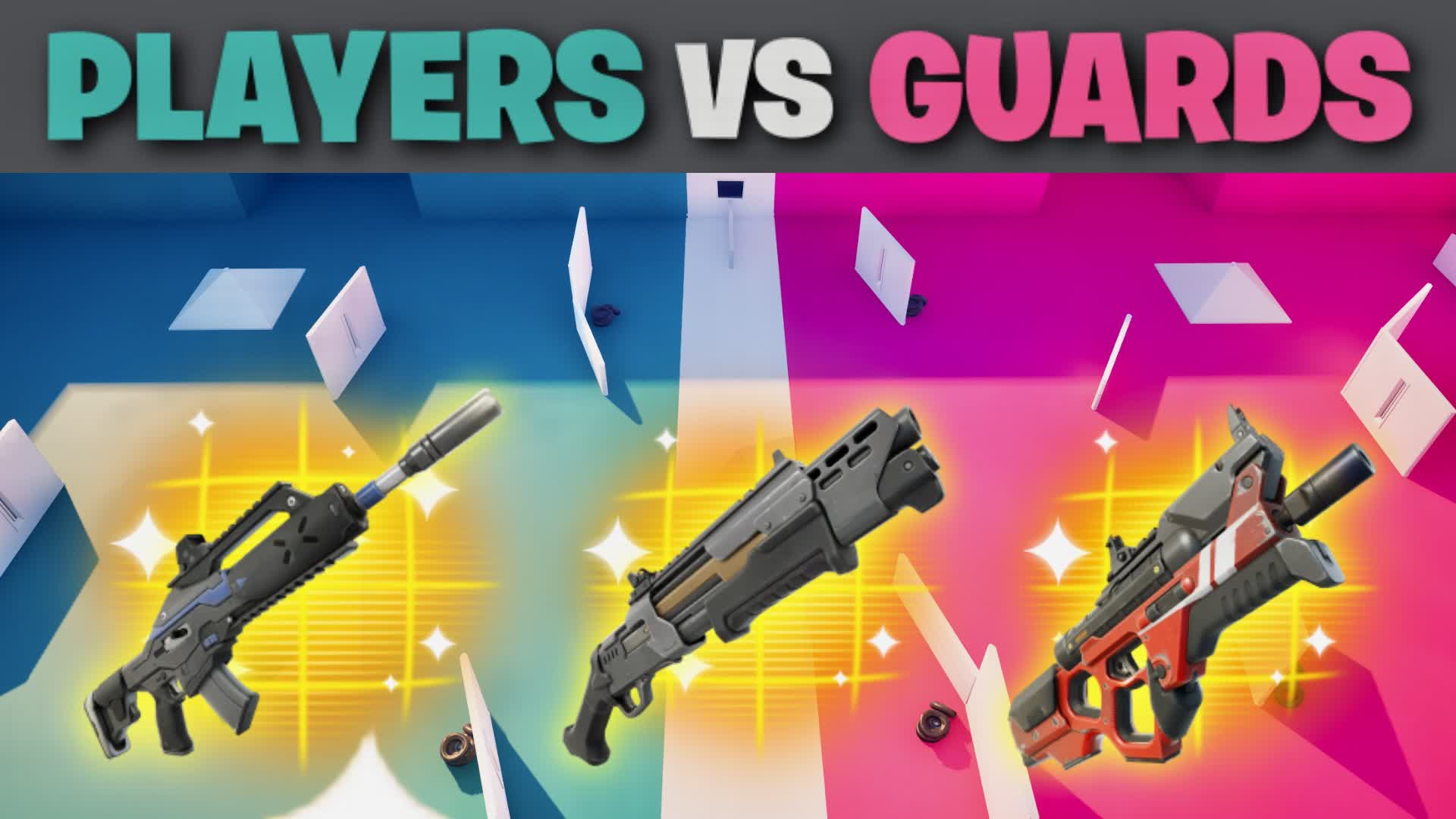 GUARDS VS PLAYERS - ALL WEAPONS ⭐️ 7783-6347-8504 by helydia - Fortnite ...
