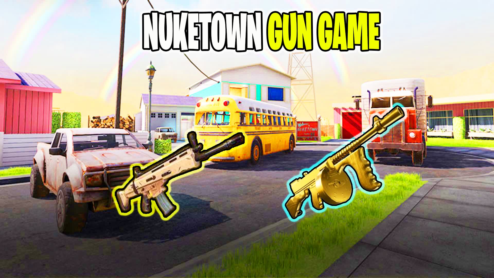 Nuketown Gun Game 8596-4621-6602 by maky - Fortnite Creative Map Code ...