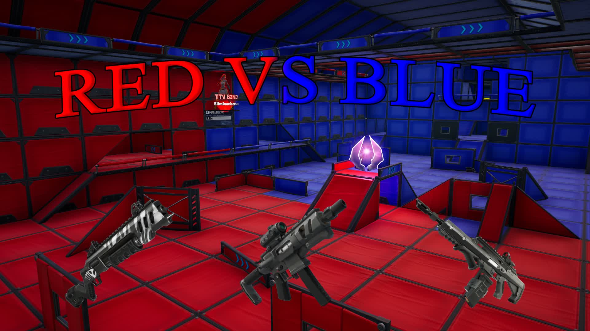 Crazyy 🥵RED VS BLUE🥶 (NEW WEAPONS!) 9367-9200-3199 by b3ni - Fortnite ...