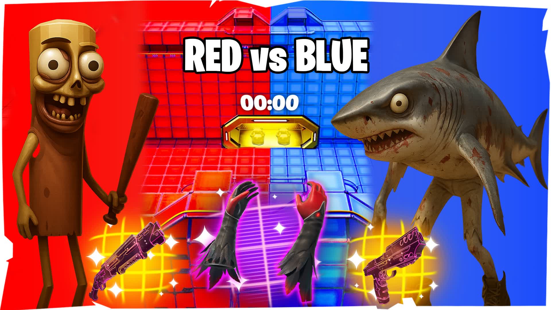 ZOMBIE ALL RED VS BLUE🔴🔵 5283-8211-9830 by m1d.fn - Fortnite Creative ...