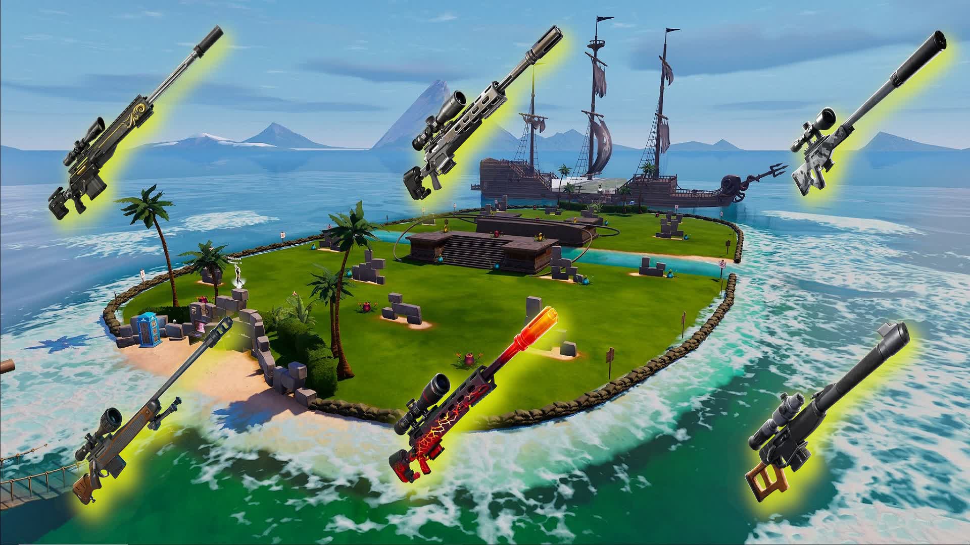 Sniper Island - All Sniper Weapons 7877-6722-2309 by ramboonx ...