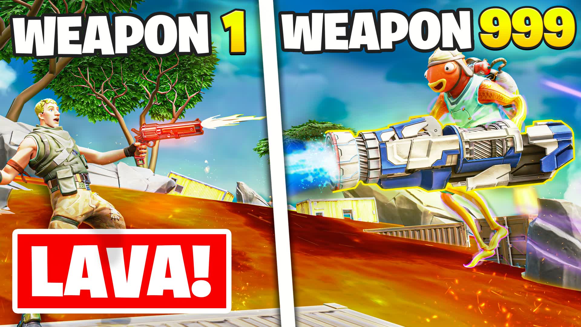 🌋⬆️GUN GAME 1 SHOT 4470-6799-0649 by unreallabsfn - Fortnite Creative ...