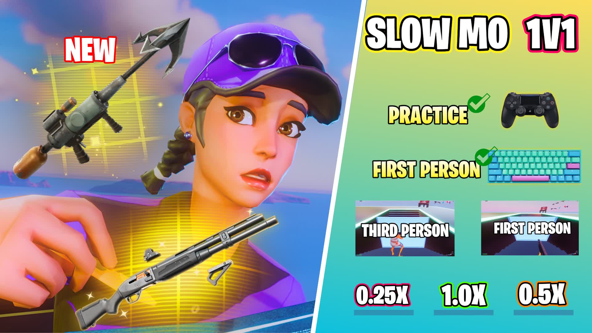 SLOW-MO 1V1 7123-5831-1826 by lil_bert - Fortnite Creative Map Code ...