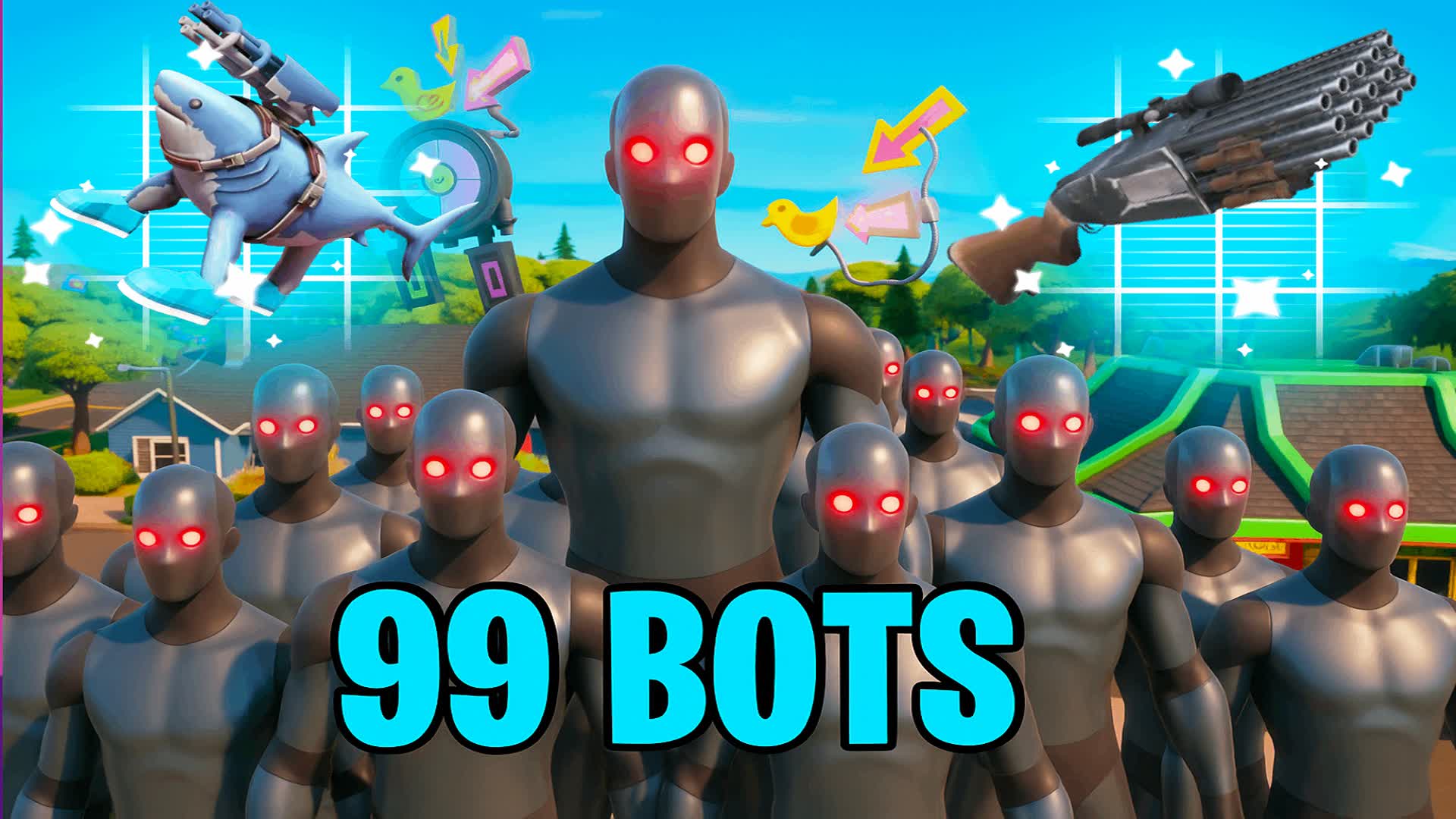 99 Bots Farm 3357-5013-5538 by 1v1-2v2 - Fortnite Creative Map Code ...