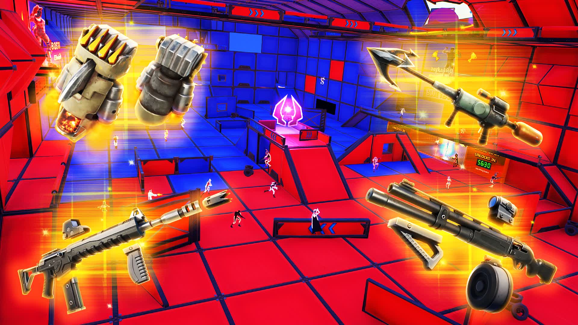 zr4x의 💯RED VS BLUE🥶 3138-8796-7706 - 포트나이트