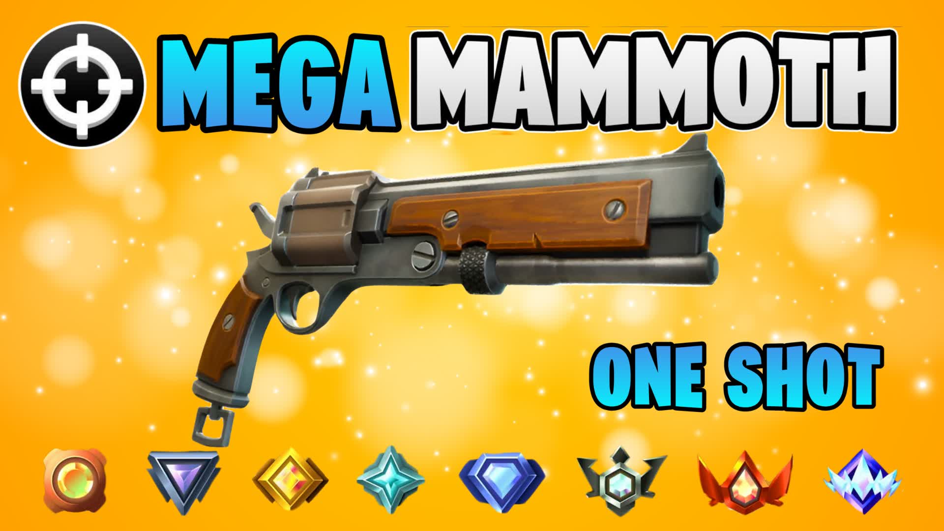 MAMMOTH PISTOL ONLY 🎯 ONE SHOT 1017-4950-6858 by cloudsky - Fortnite