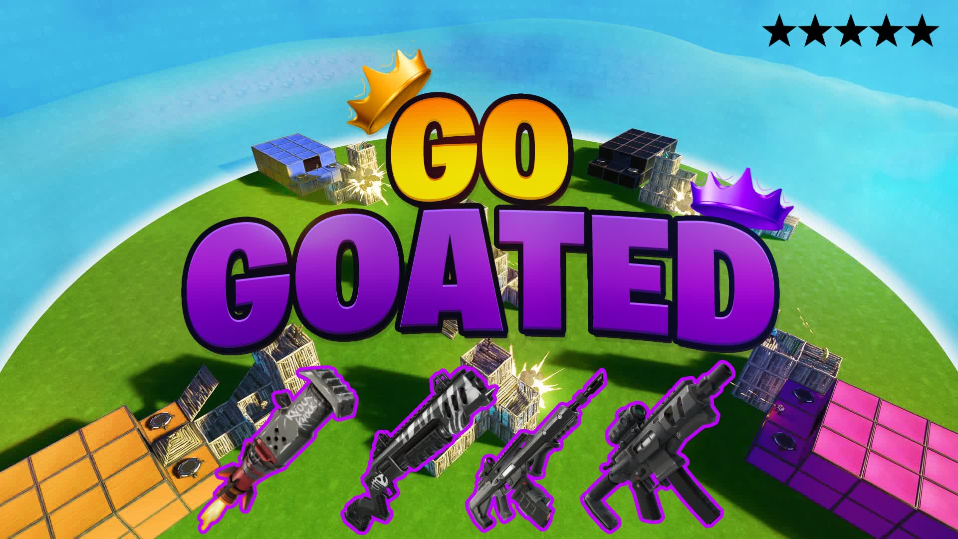 🐐GO GOATED - 4v4v4v4🌀NEW!!🆕 0502-4750-4327 by escape_rooms - Fortnite Creative Map Code ...