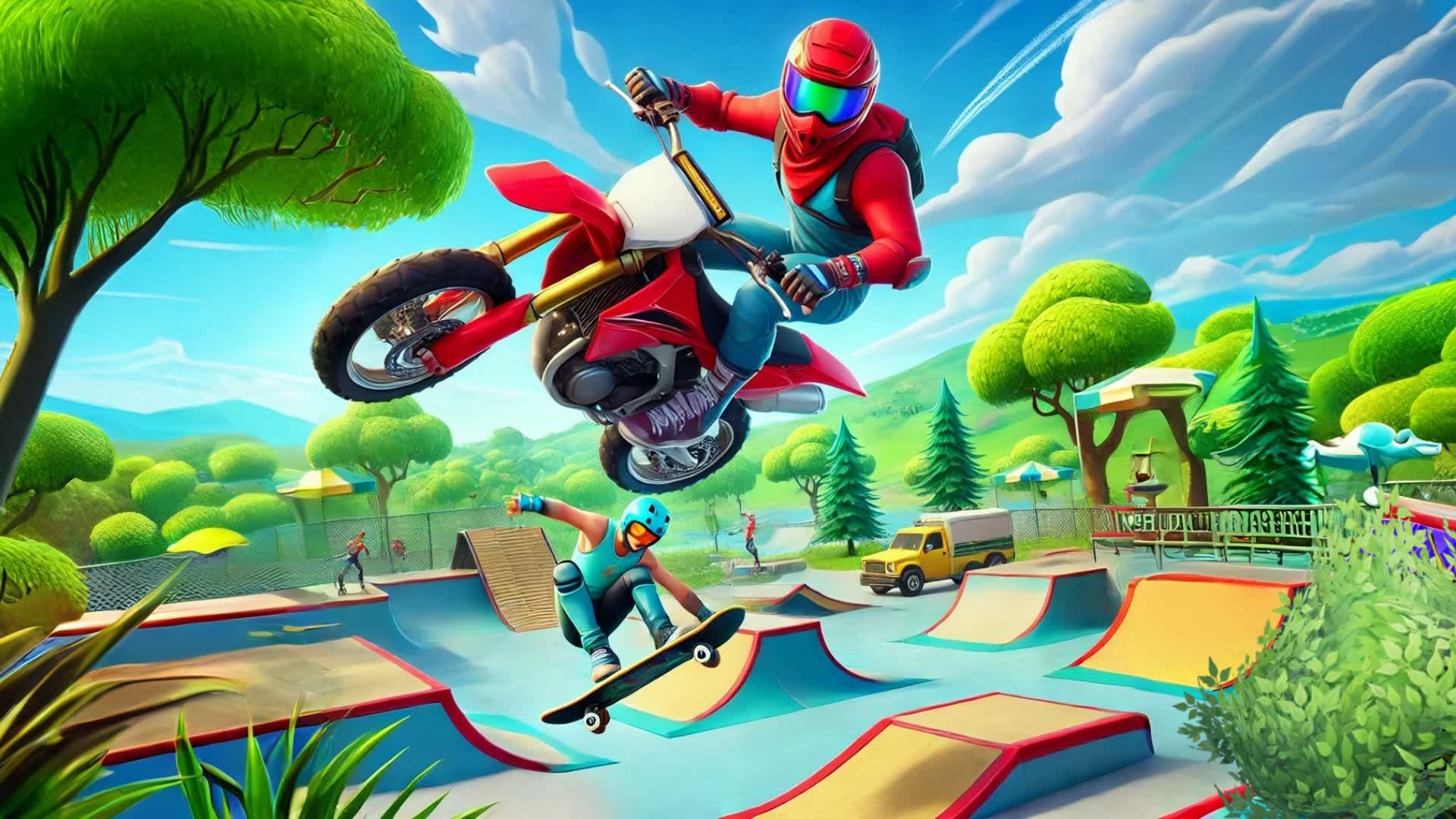 DIRT BIKE FREESTYLE 🏍️ 0543-4385-5368 by sqr4d - Fortnite Creative Map Code - Fortnite.GG
