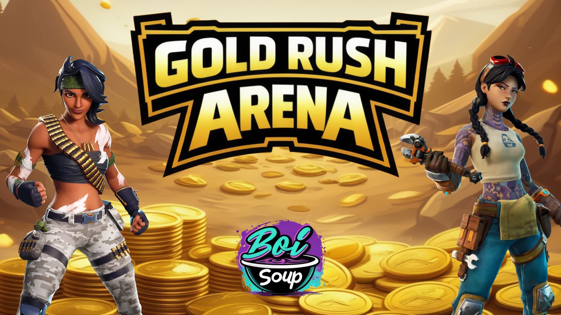 Gold Rush Arena 5897-6911-7726 par boisoup - Fortnite