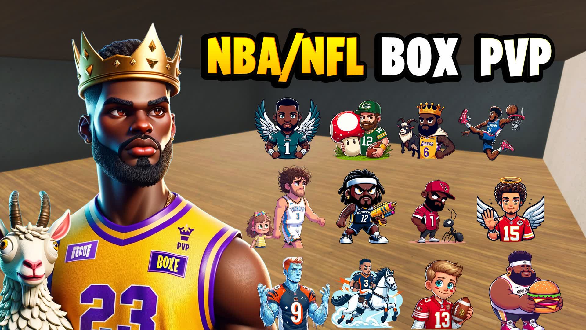 🏈NFL/NBA BOX PVP📦 1059-7525-2714 par bogdan23476 - Fortnite