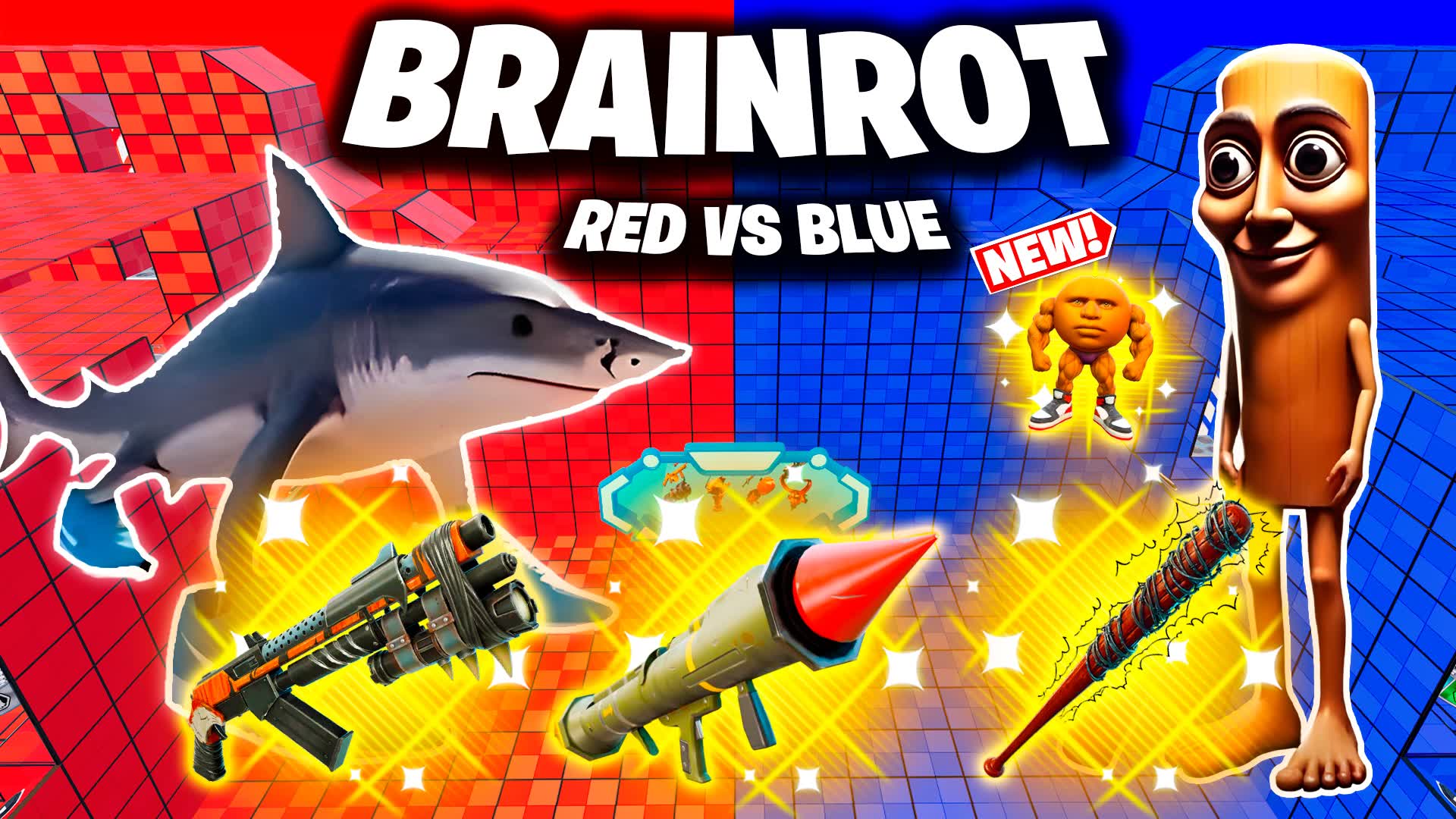 ZOMBIE BRAINROT RED VS BLUE 🔴🔵 0421-5333-0274 by yggdrasil - Fortnite ...