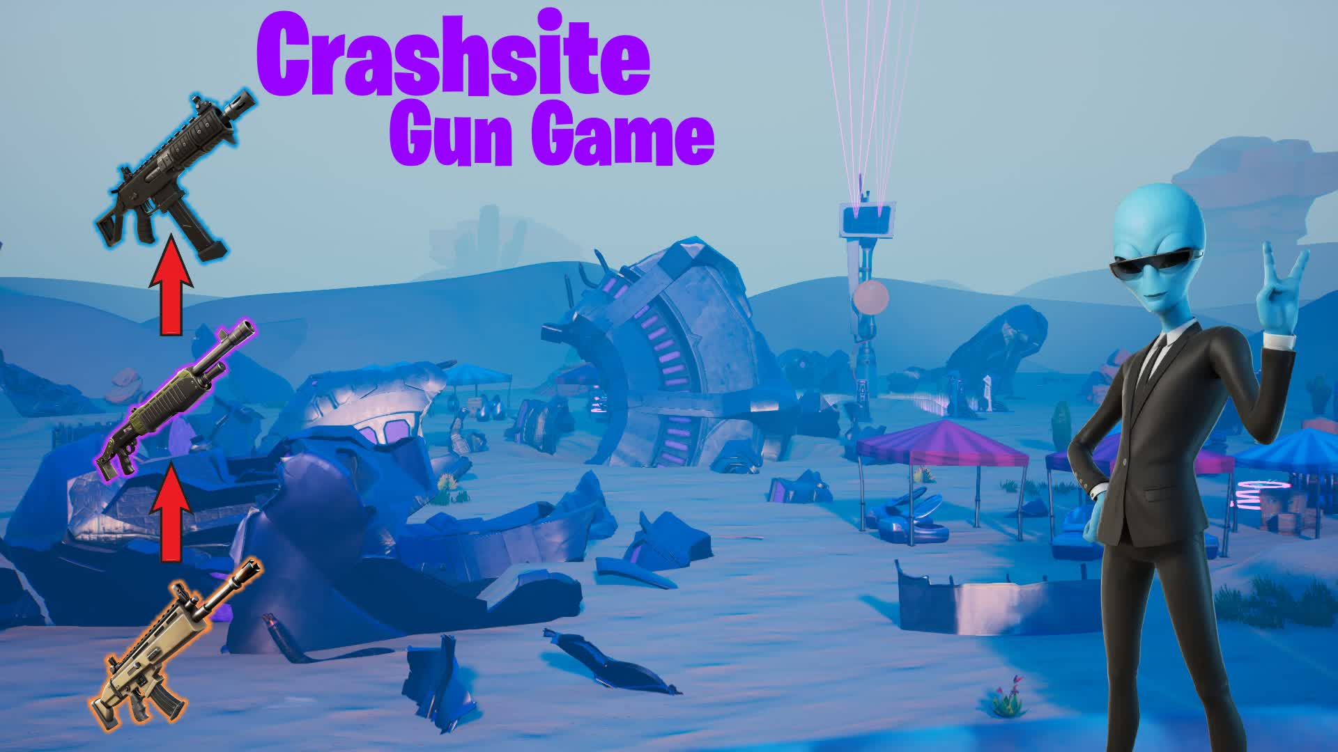 🛸Alien Crashsite Gun Game!🛸 8672-4158-9560 by inutinnovember - Fortnite ...
