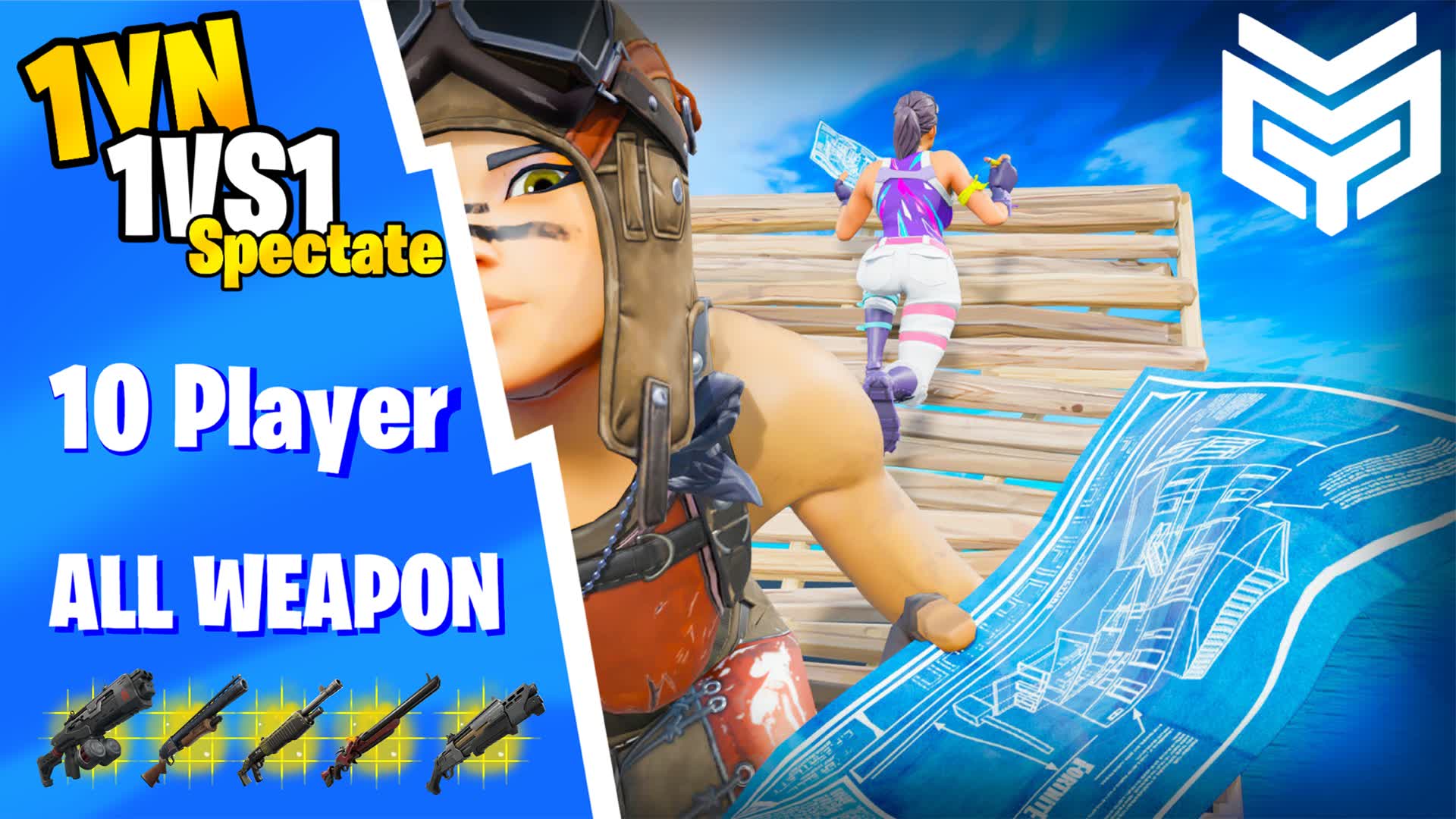 1YN 💎 1VS1 Build Fight 🔥 [10 JOUEURS 🌍] 5198-7842-1161 par 1yn - Fortnite