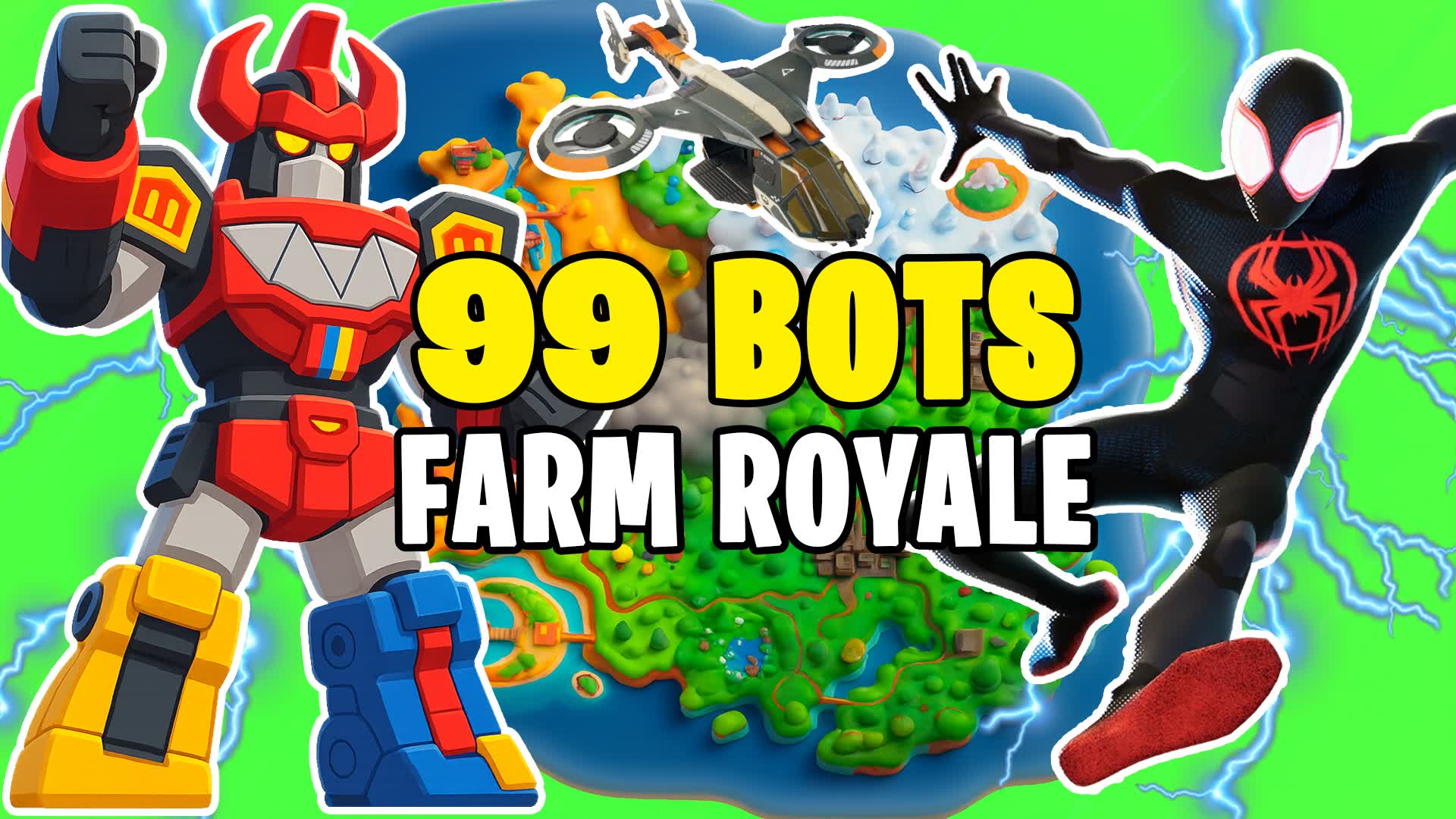 POWER RANGERS 🦸‍♂️99 BOTS ⭐ ALL GUNS 0787-4278-4967 by wasta - Fortnite ...