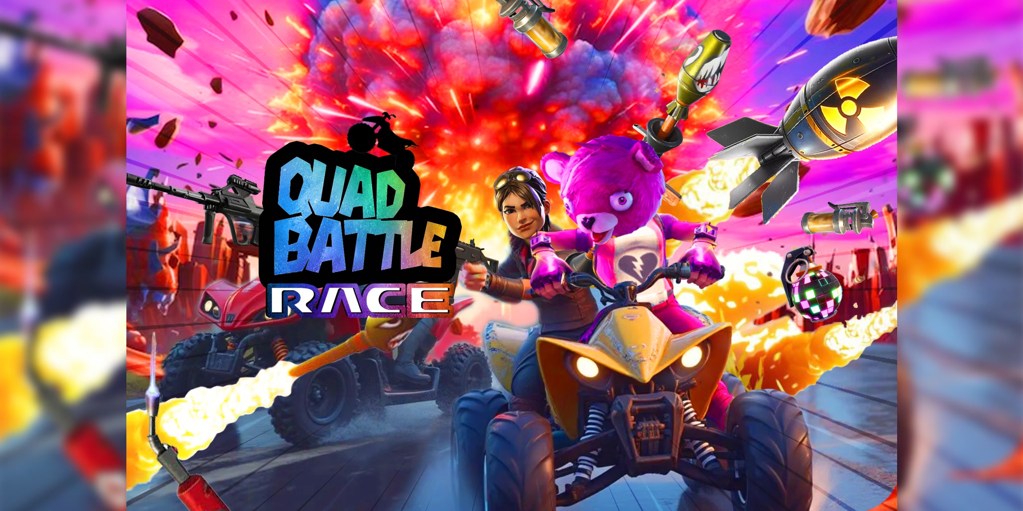 🏆 Quad Battle Race 🏆 8379-3398-6611 by kreatur - Fortnite Creative Map Code - Fortnite.GG