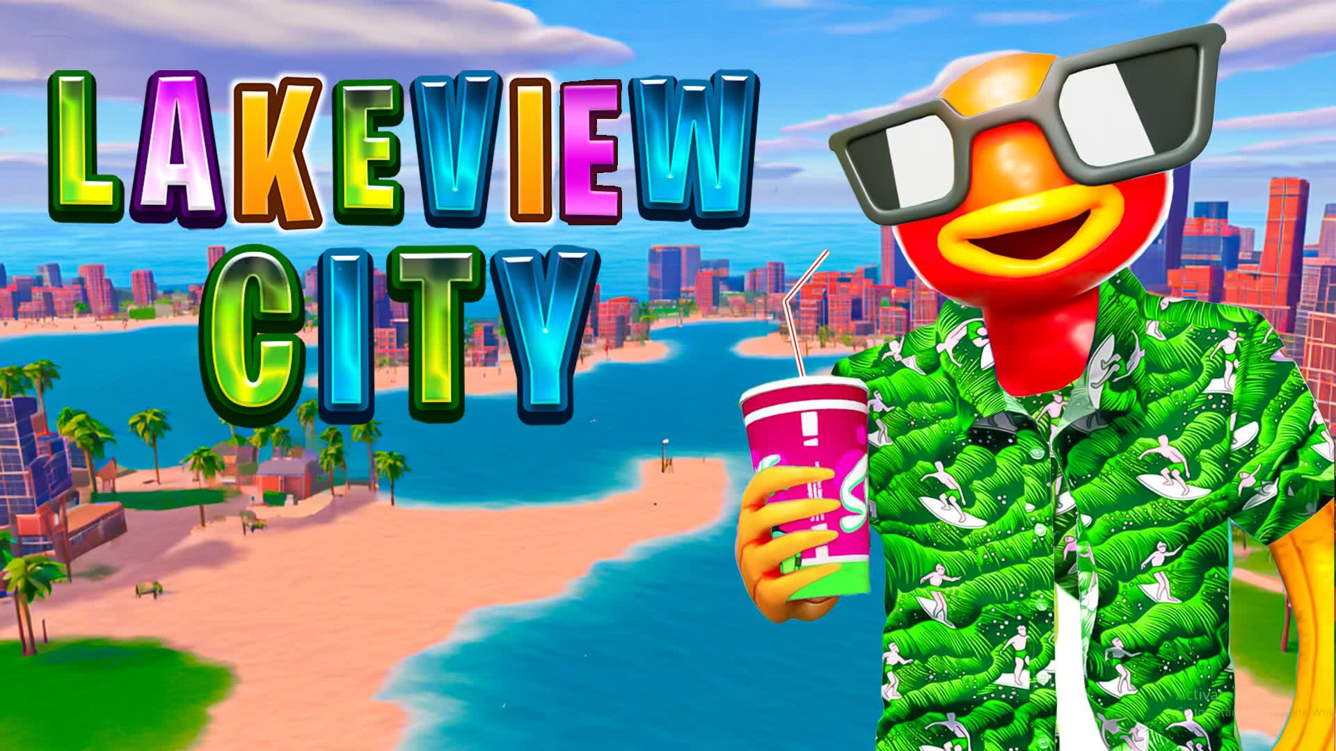 LAKE VIEW CITY 🏙️ 3654-6833-2394 by minicutie - Fortnite Creative Map ...