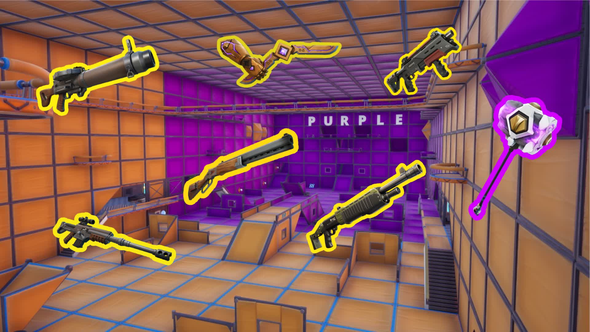 🍇 Purple vs Orange 🍊 0257-4500-5546 by krystian - Fortnite Creative Map ...