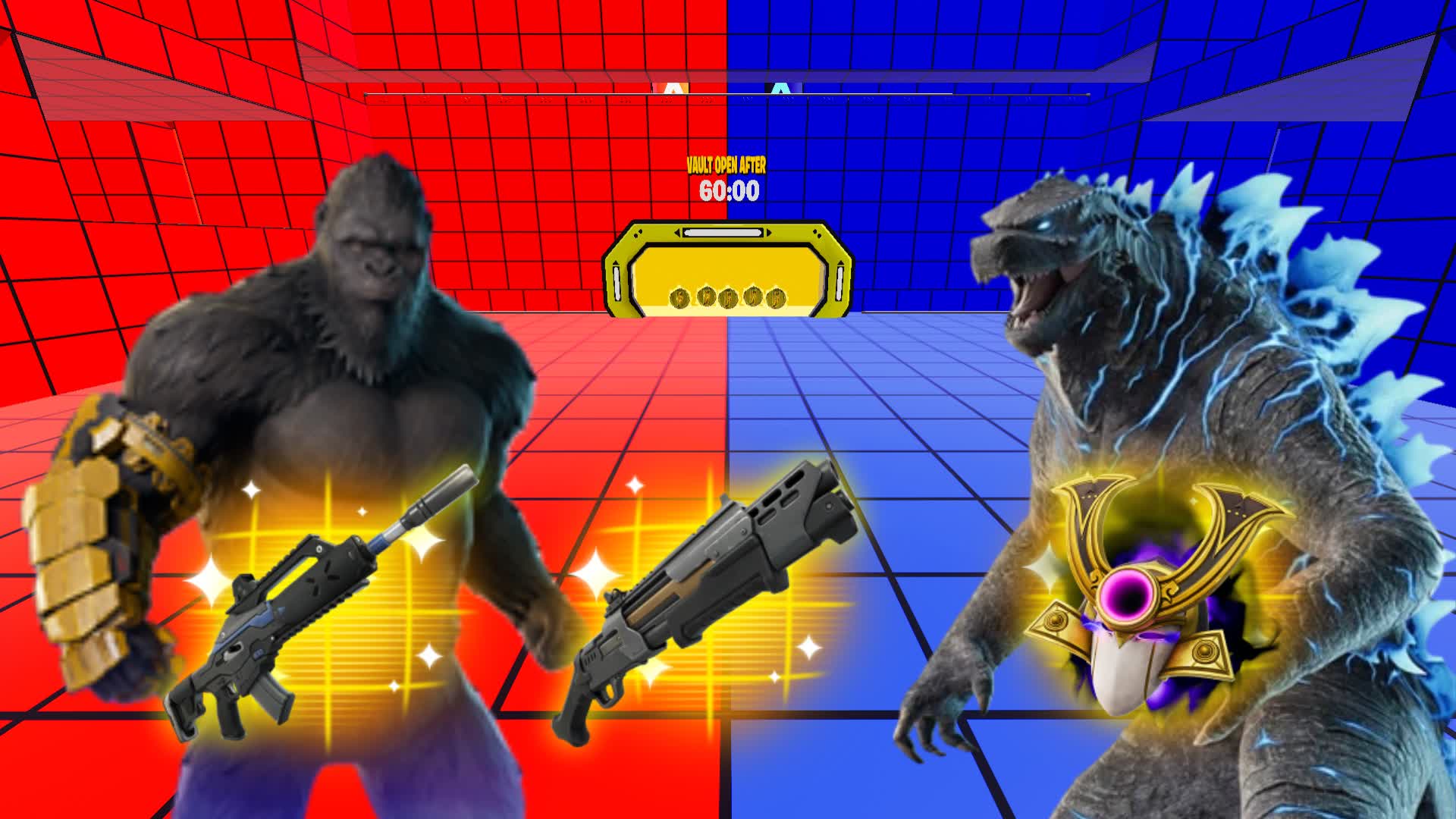 MONSTERS RED VS BLUE 🔴🔵 8300-9395-4769 by estudio - Fortnite Creative ...