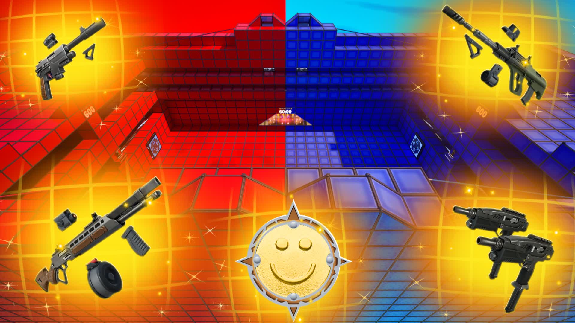 AMAZING RED VS BLUE 🔴🔵 0117-9741-8980 by rockygift2 - Fortnite Creative Map Code - Fortnite.GG