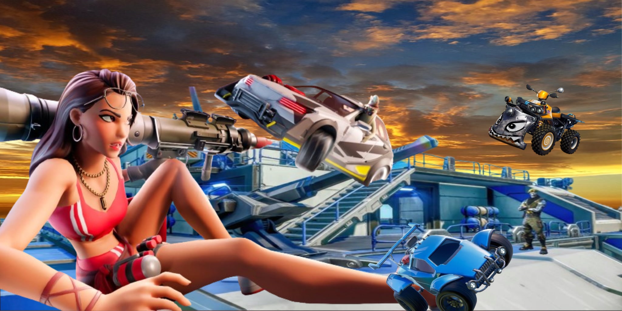 Car vs Rockets 5234-5414-0835 by juze81 - Fortnite Creative Map Code - Fortnite.GG