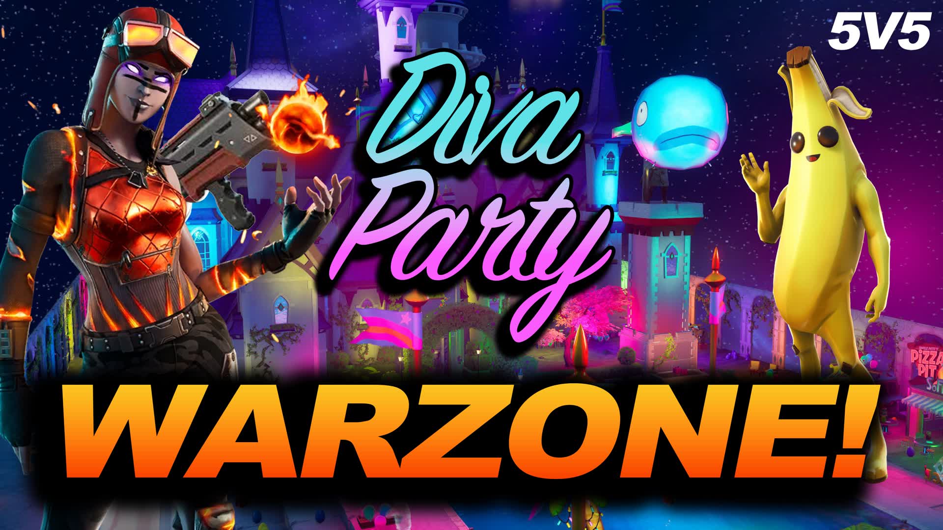 Diva Party WarZone 5v5 7054-9529-2759 by g1dds - Fortnite Creative Map ...
